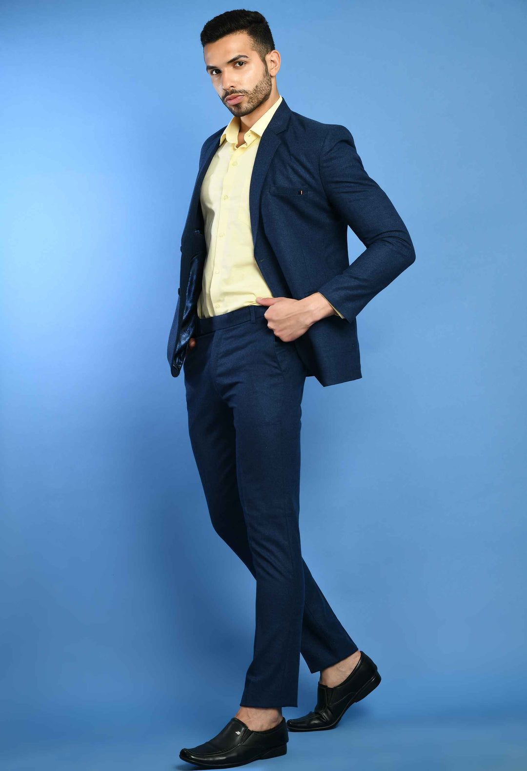 Men's Charming Navy Blue Suit Set – SQUIREHOOD
