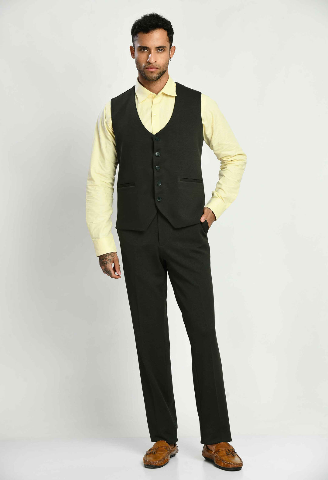 Buy 3-Piece Plain Smart Fit Suit Set - Exclusive Suits for Men Online ...