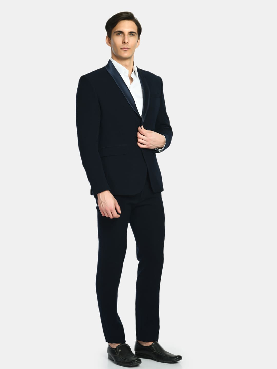Buy Dark Blue Italian Tuxedo Slim Fit Suit - Exclusive Suits for Men ...