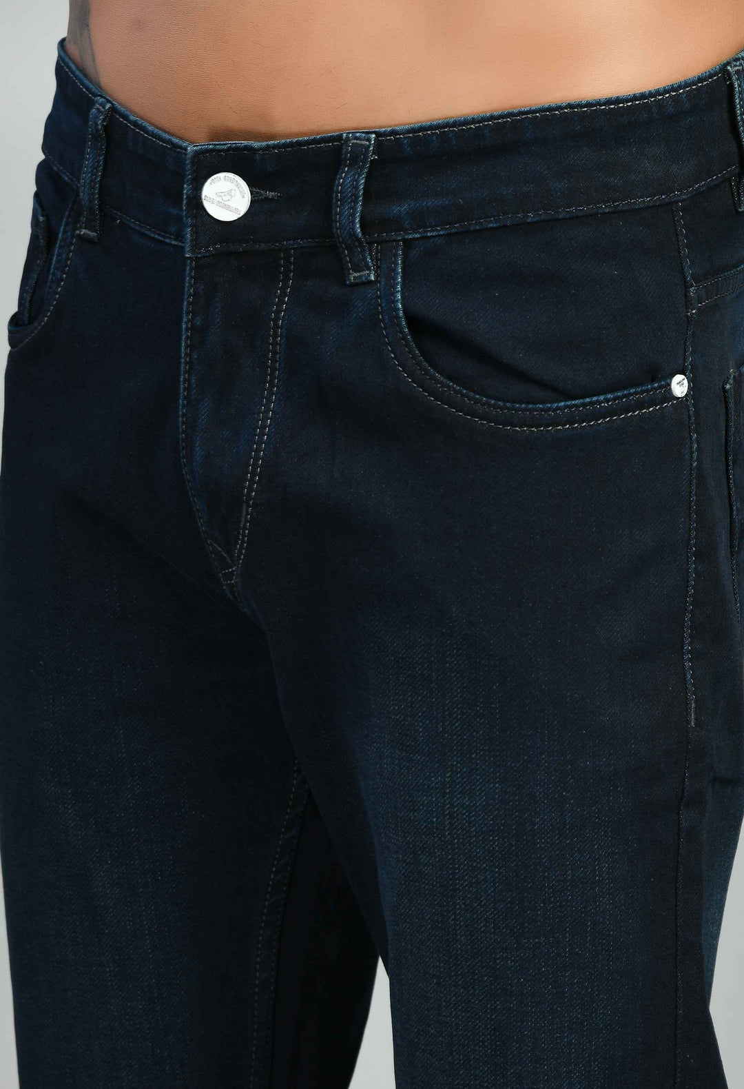 Buy Men's Blue Flat Finish Slim Fit Jeans Online – SQUIREHOOD