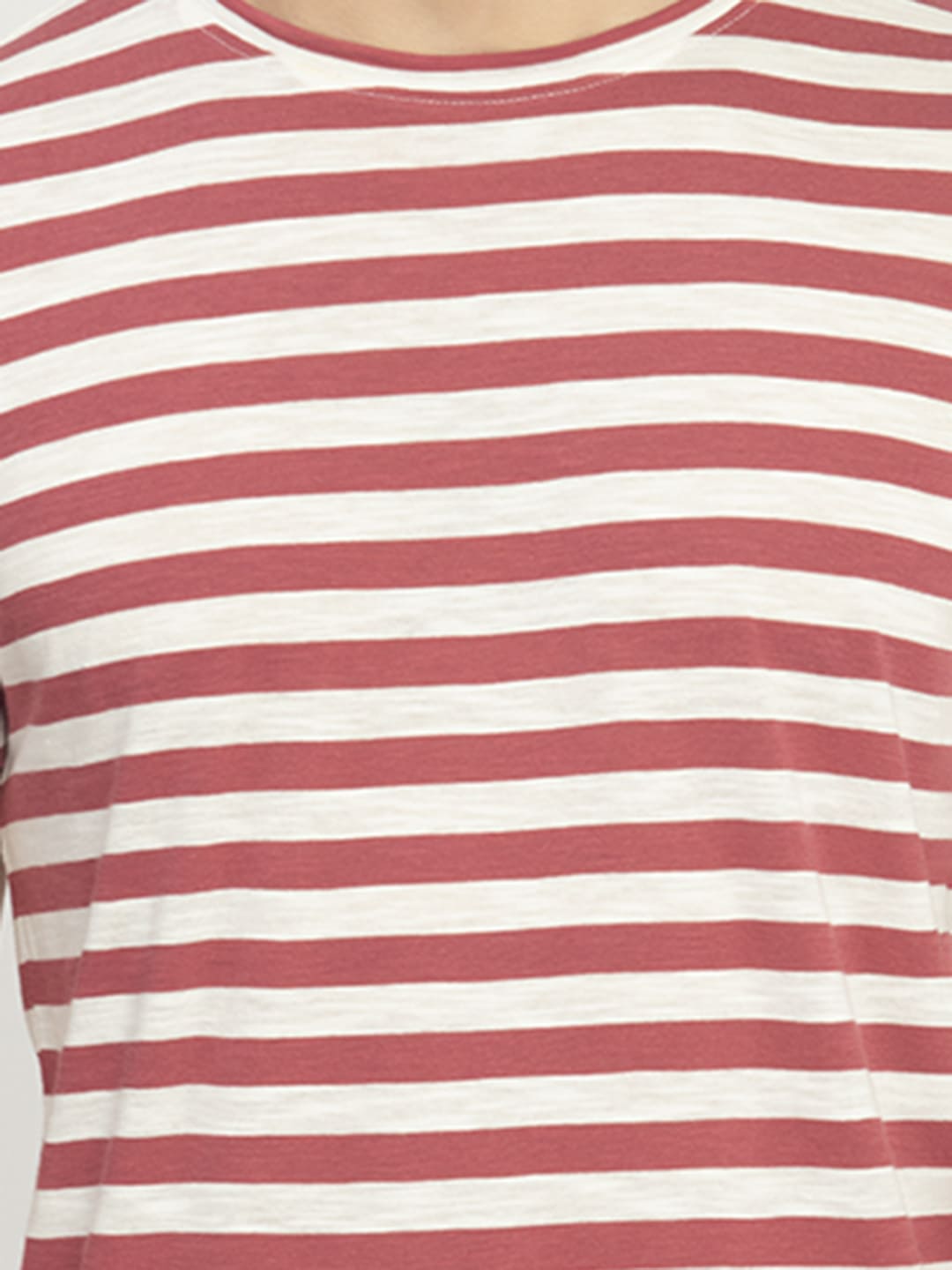 Buy Men's Red White Striped Casual T-Shirt Online – SQUIREHOOD